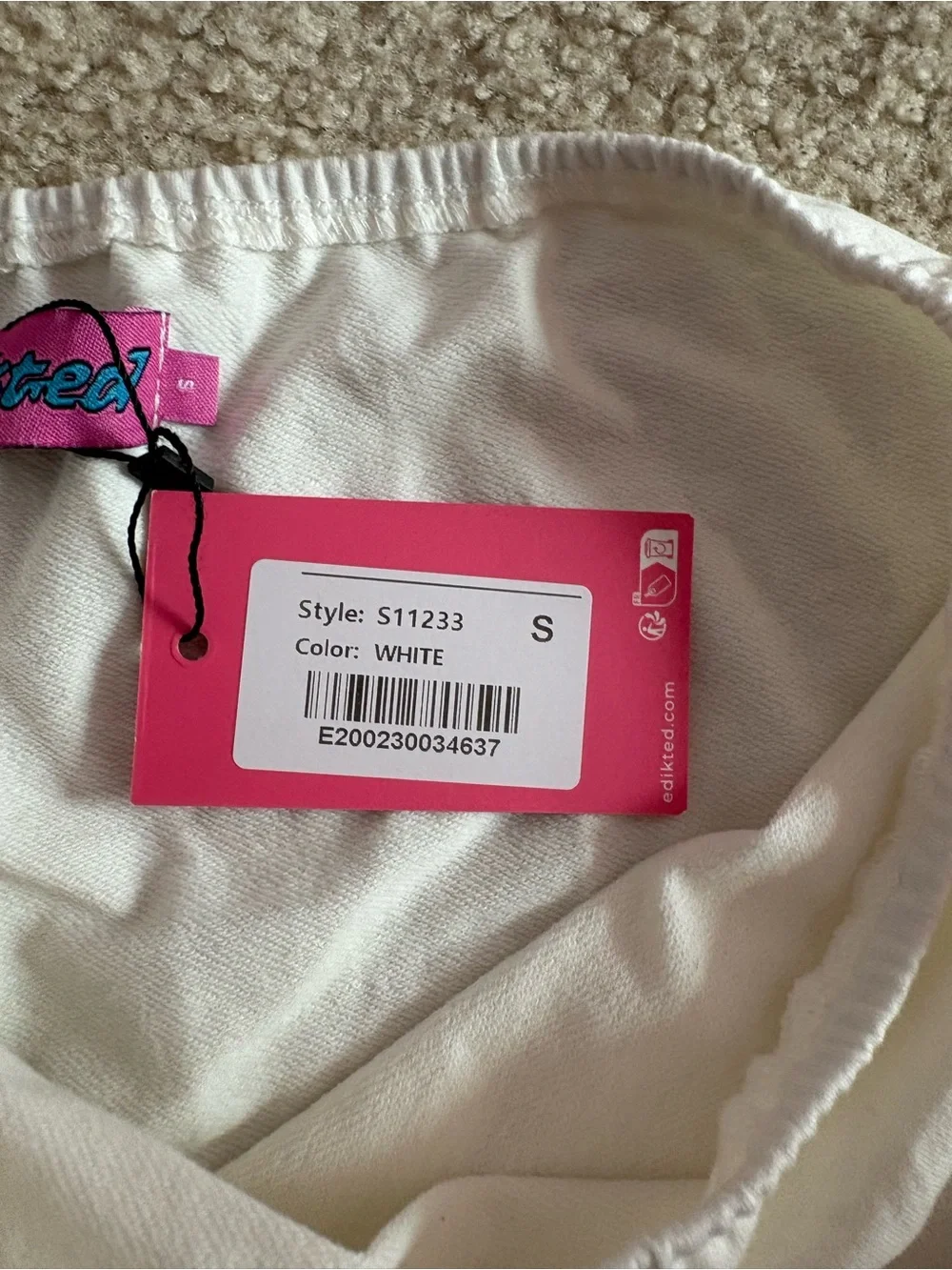 Edikted | Skirts | Edikted White Mini Skirt | Poshmark